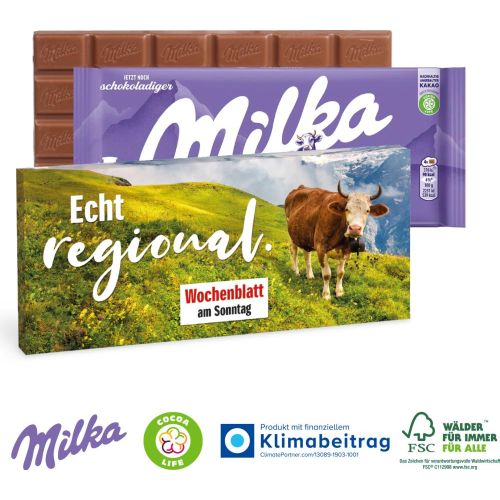 Schokolade von Milka, 100 g